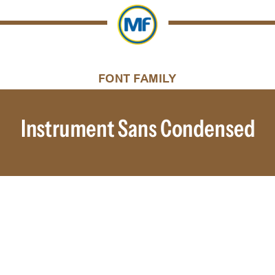 Instrument Sans Condensed Font Family: Free Download (Google Fonts ...