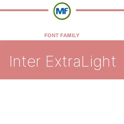 Inter ExtraLight Font Family: Download Free | MaisFontes