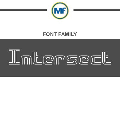 Intersect Font Family: Download Free | MaisFontes