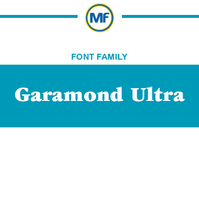 ITC Garamond Ultra Font Family: Free Download | MaisFontes