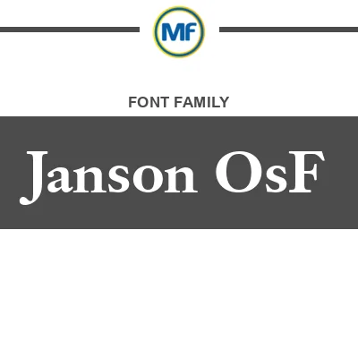 Janson OsF Font Family: Download Free | MaisFontes