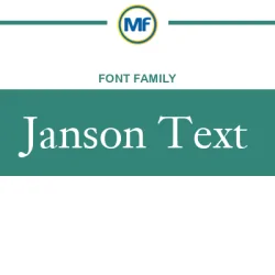 Janson Text Bold: Download Free Font | MaisFontes