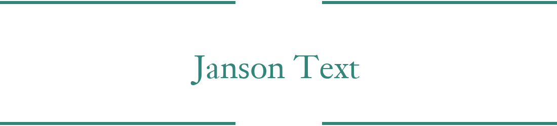 Janson Text Roman: Free Font Download | MaisFontes
