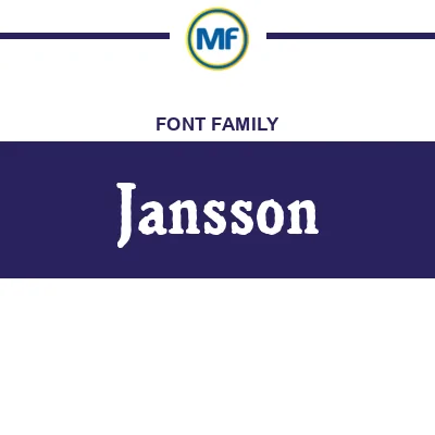 Jansson Font Family: Download Free | MaisFontes