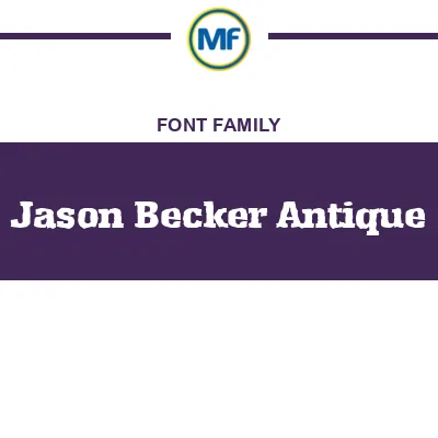Jason Becker Antique Font Family: Download Free | MaisFontes