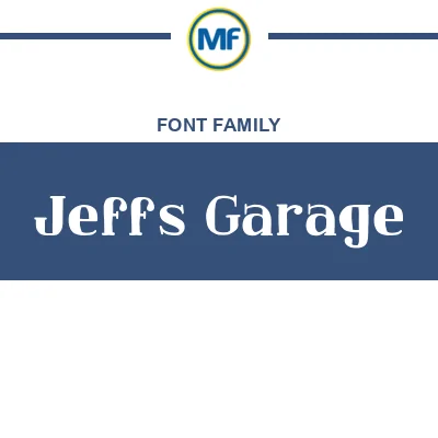 Jeffs Garage Font Family: Free Download | MaisFontes