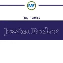 Jessica Becker Outline Bold: Free Font Download | MaisFontes