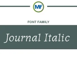Journal Italic Medium: Free Font Download | MaisFontes