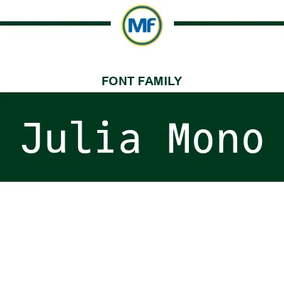 Julia Mono Font Family: Download Free | MaisFontes