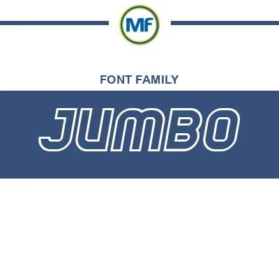Jumbo Font Family: Download Free | MaisFontes