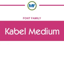 Kabel Medium Font: Free Download | MaisFontes