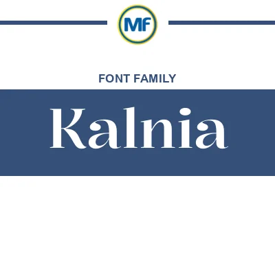 Kalnia Font Family: Download Free (Google Fonts) | MaisFontes