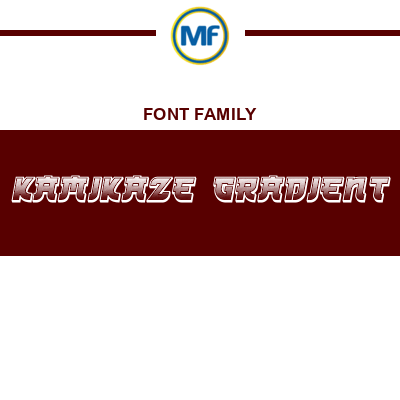 Kamikaze Gradient Font Family: Download Free | MaisFontes