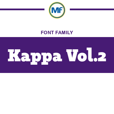 Kappa Vol.2 Font Family: Download Free | MaisFontes