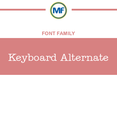 Keyboard Alternate Font Family: Download Free | MaisFontes