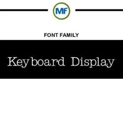 Keyboard Display SSi: Free Font Download | MaisFontes