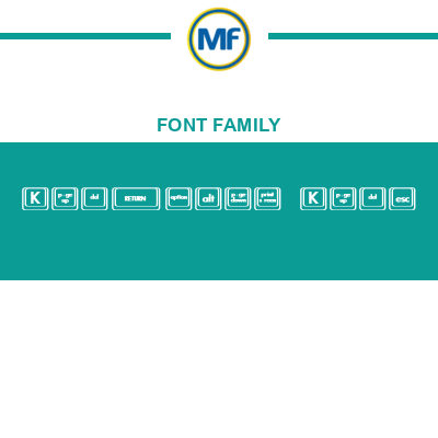 Keyboard Keys Font Family: Download Free | MaisFontes