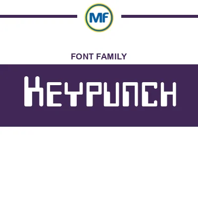 Keypunch Font Family: Download Free | MaisFontes