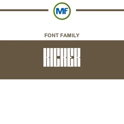 Kicker Wide Font Family: Download Free | MaisFontes