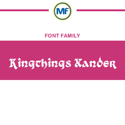 Kingthings Xander Font Family: Download Free | MaisFontes