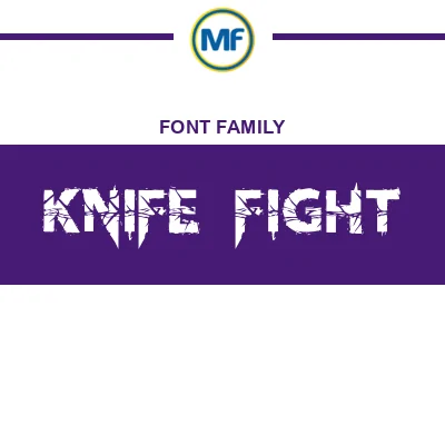 Knife Fight Font Family: Download Free | MaisFontes