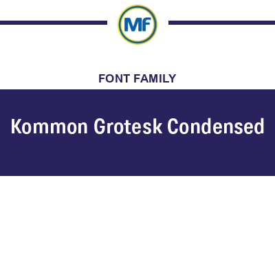 Kommon Grotesk Condensed Font Family: Free Download | MaisFontes
