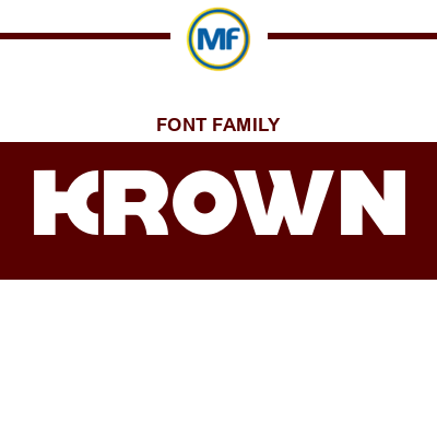 krown Font Family: Download Free | MaisFontes