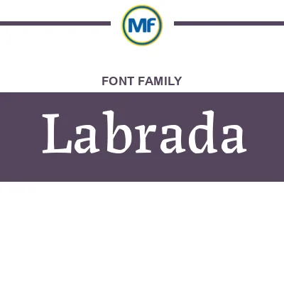 Labrada Font Family: Download Free (Google Fonts) | MaisFontes
