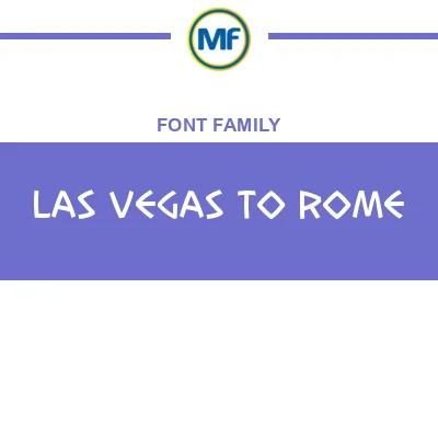 Las Vegas to Rome Font Family: Download Free | MaisFontes