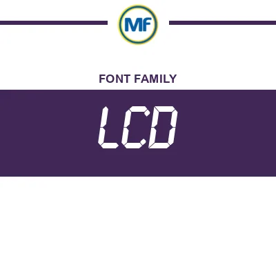 LCD Font Family: Download Free | MaisFontes