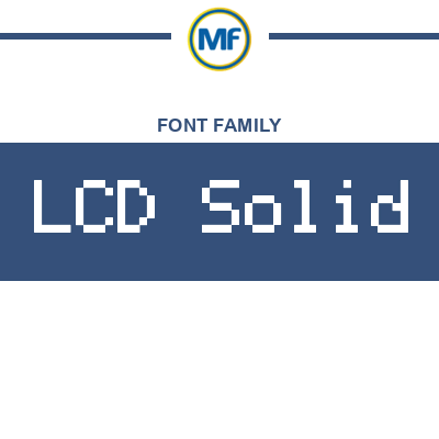 LCD Solid Font Family: Download Free | MaisFontes