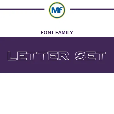Letter Set Font Family: Download Free | MaisFontes
