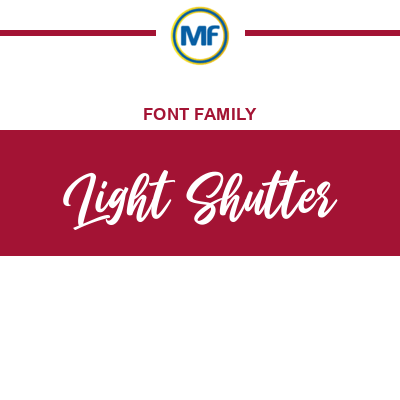 Light Shutter Font Family: Download Free | MaisFontes