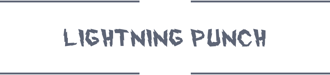 Lightning Punch PG outline: Free Font Download | MaisFontes