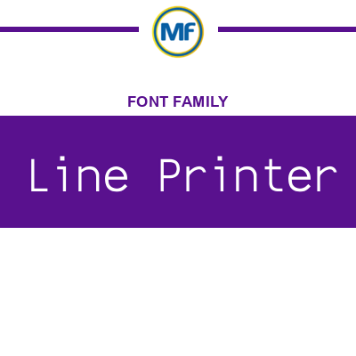 Line Printer Font Family: Download Free | MaisFontes