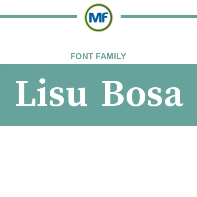 Lisu Bosa Font Family: Download Free (Google Fonts) | MaisFontes