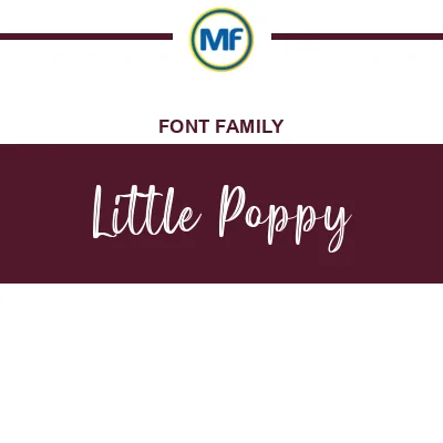 Little Poppy Font Family: Download Free | MaisFontes