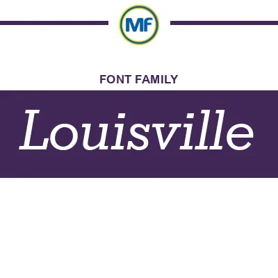 Louisville Font Family: Free Download | MaisFontes