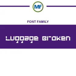 Luggage Broken Heavy Oblique Font: Free Download | MaisFontes