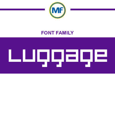 Luggage Font Family: Download Free | MaisFontes