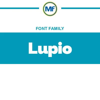 Lupio Font Family: Free Download | MaisFontes
