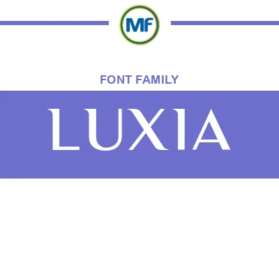 Luxia Font Family: Download Free | MaisFontes