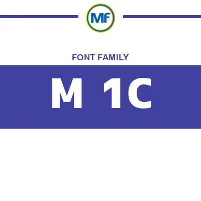 M 1C Font Family: Download Free | MaisFontes