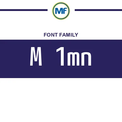 M 1mn Font Family: Download Free | MaisFontes