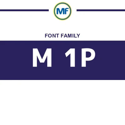 M 1P Font Family: Download Free | MaisFontes