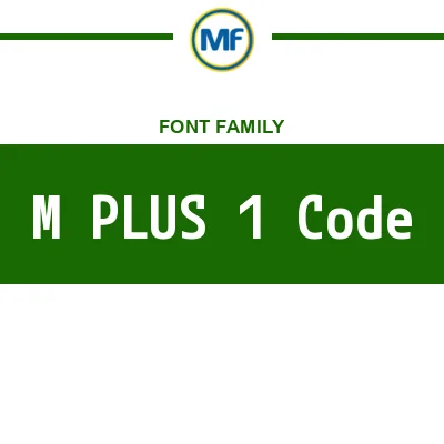 M PLUS 1 Code Font Family: Free Download | MaisFontes