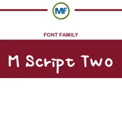 M script Two Bold: Free Font Download | MaisFontes