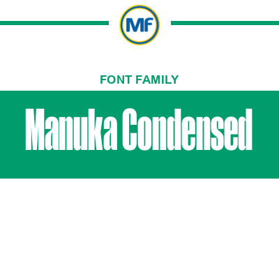Manuka Condensed Font Family: Download Free | MaisFontes
