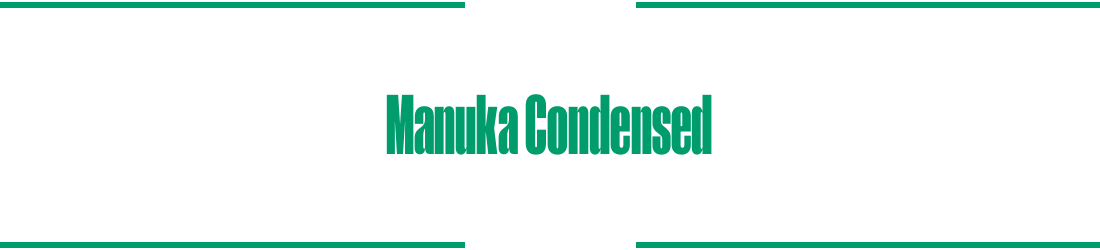 Manuka Condensed Bold: Download Free Font | MaisFontes