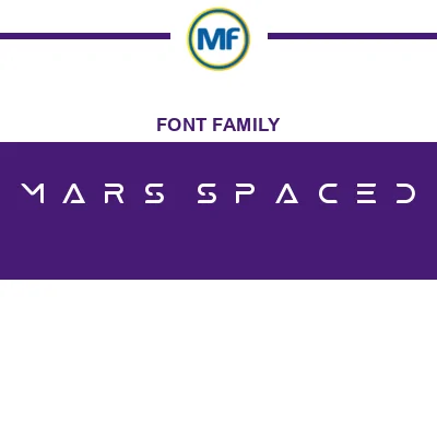 Mars Spaced Font Family: Download Free | MaisFontes